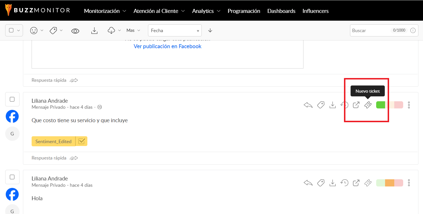 ¿Cómo crear tickets en Buzzmonitor? - Buzzmonitor